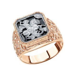 Золотое кольцо с фианитами МОСКОВСКИЙ ЦЕПЕВЯЗАЛЬНЫЙ ЗАВОД КМ-46/16_з ...