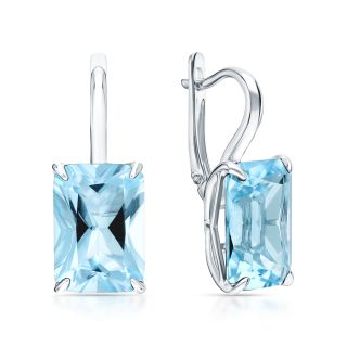 Золотые серьги с топазами природными МОСКОВСКИЙ ЦЕПЕВЯЗАЛЬНЫЙ ЗАВОД ...