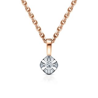 Золотая подвеска с бриллиантами природными АКАДЕМИЯ БРИЛЛИАНТОВ 73525 ...